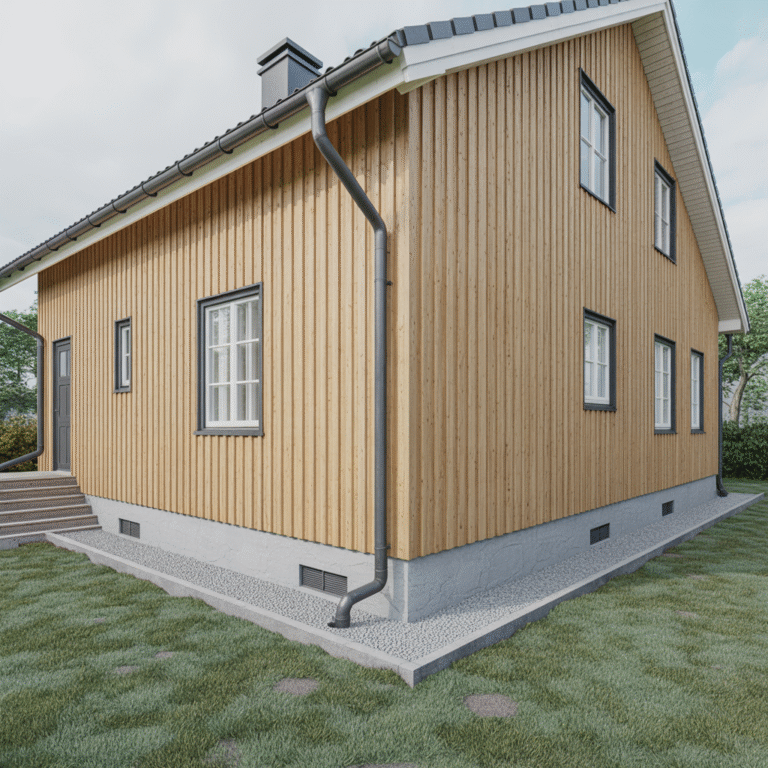 Dränering och isolering av husgrund med ny dagvattenhantering i ...